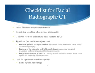 Imaging Of Facial Trauma Part 2 | PDF