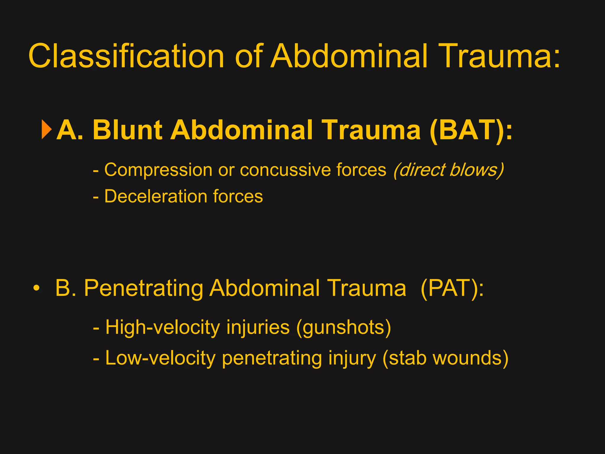 Imaging abdomen trauma introduction part 1 Dr Ahmed Esawy | PDF