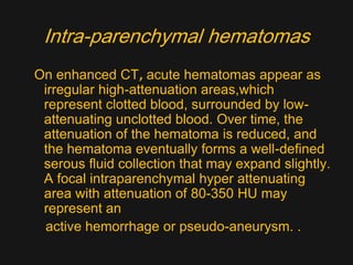 Imaging abdomen trauma introduction part 1 Dr Ahmed Esawy | PDF