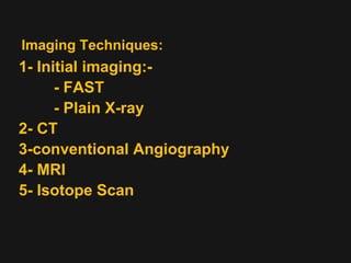 Imaging abdomen trauma introduction part 1 Dr Ahmed Esawy | PDF