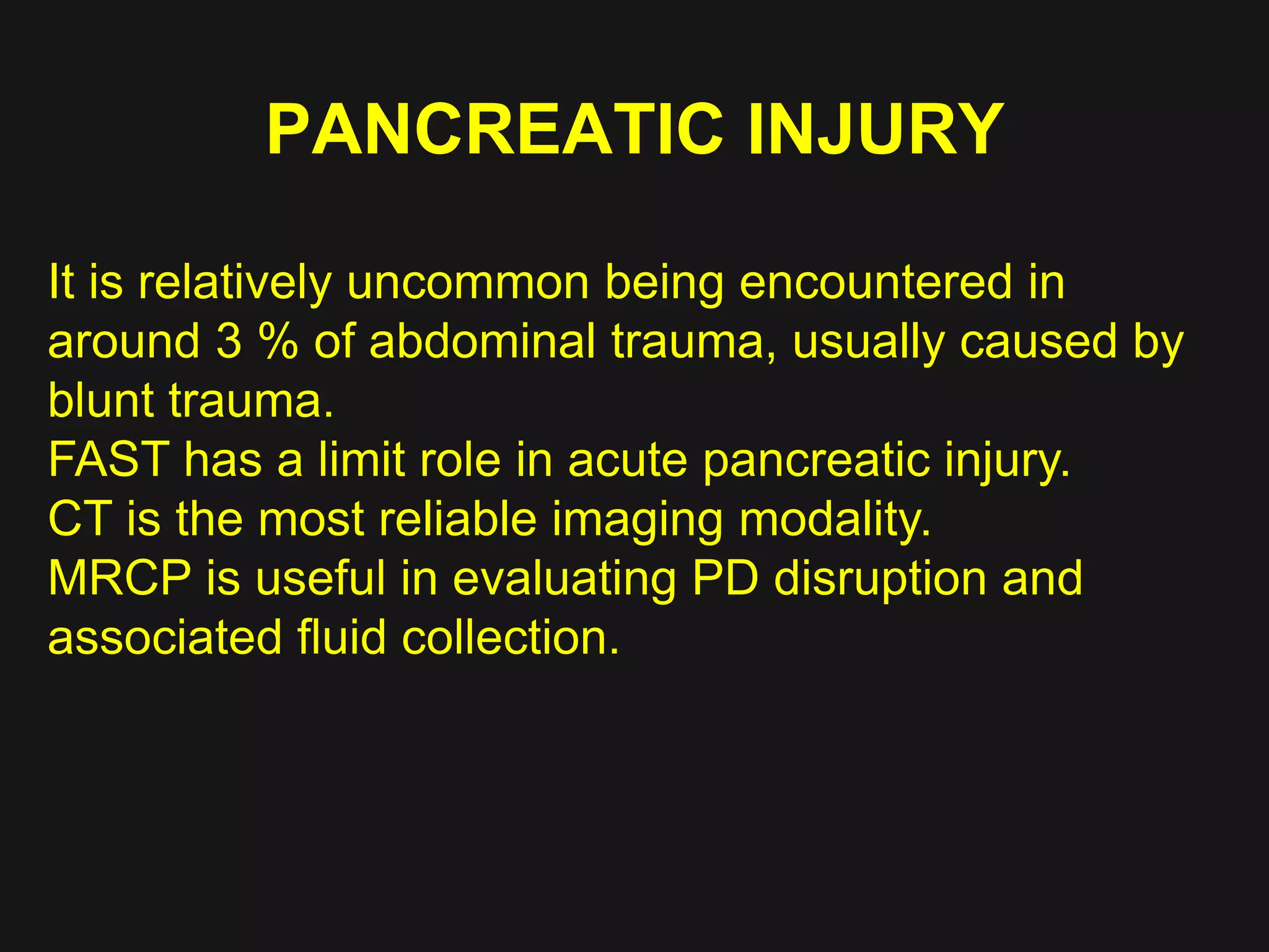 Imaging abdomen trauma pancreatic trauma part 4 Dr Ahmed Esawy | PDF
