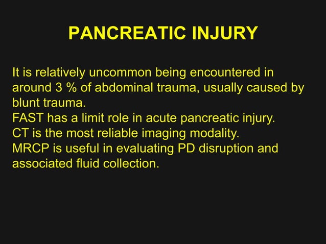 Imaging abdomen trauma pancreatic trauma part 4 Dr Ahmed Esawy | PDF ...