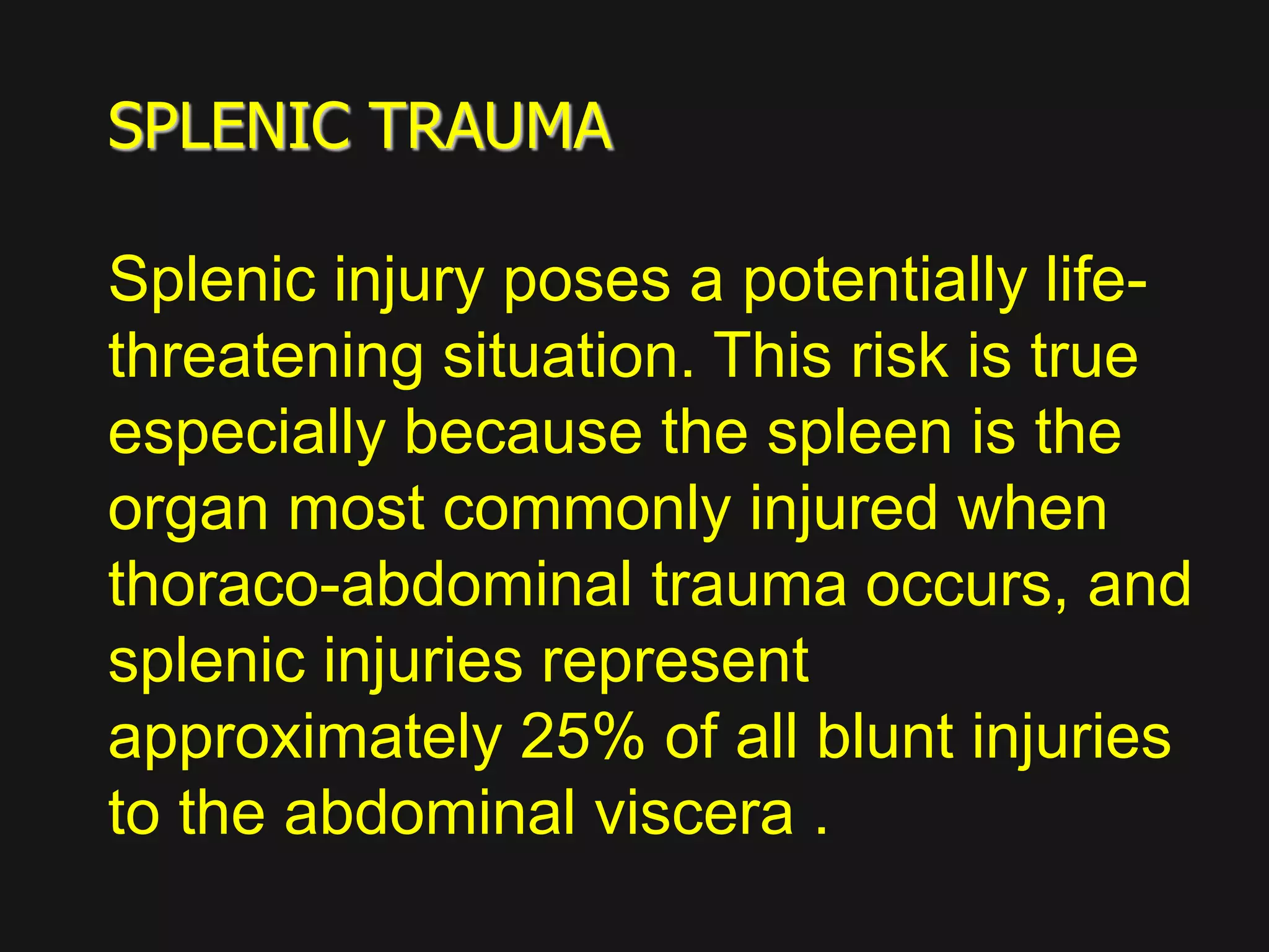 Imaging abdomen trauma spleenic trauma part 3 Dr Ahmed Esawy | PDF