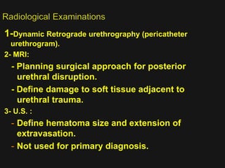 Imaging abdomen trauma urethra trauma part 9 Dr Ahmed Esawy | PPT