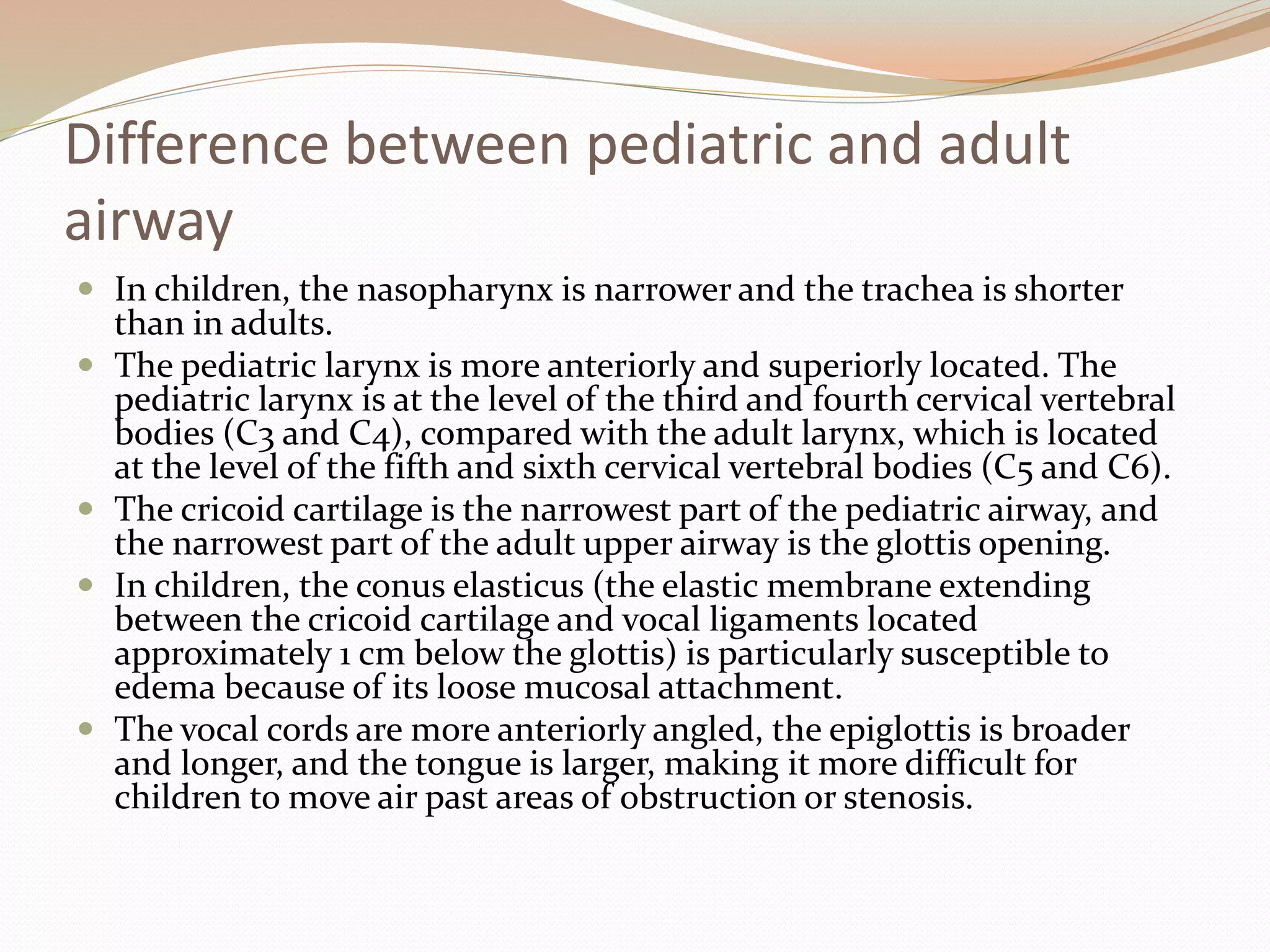 Imaging acute airway in both infants and children | PPTX