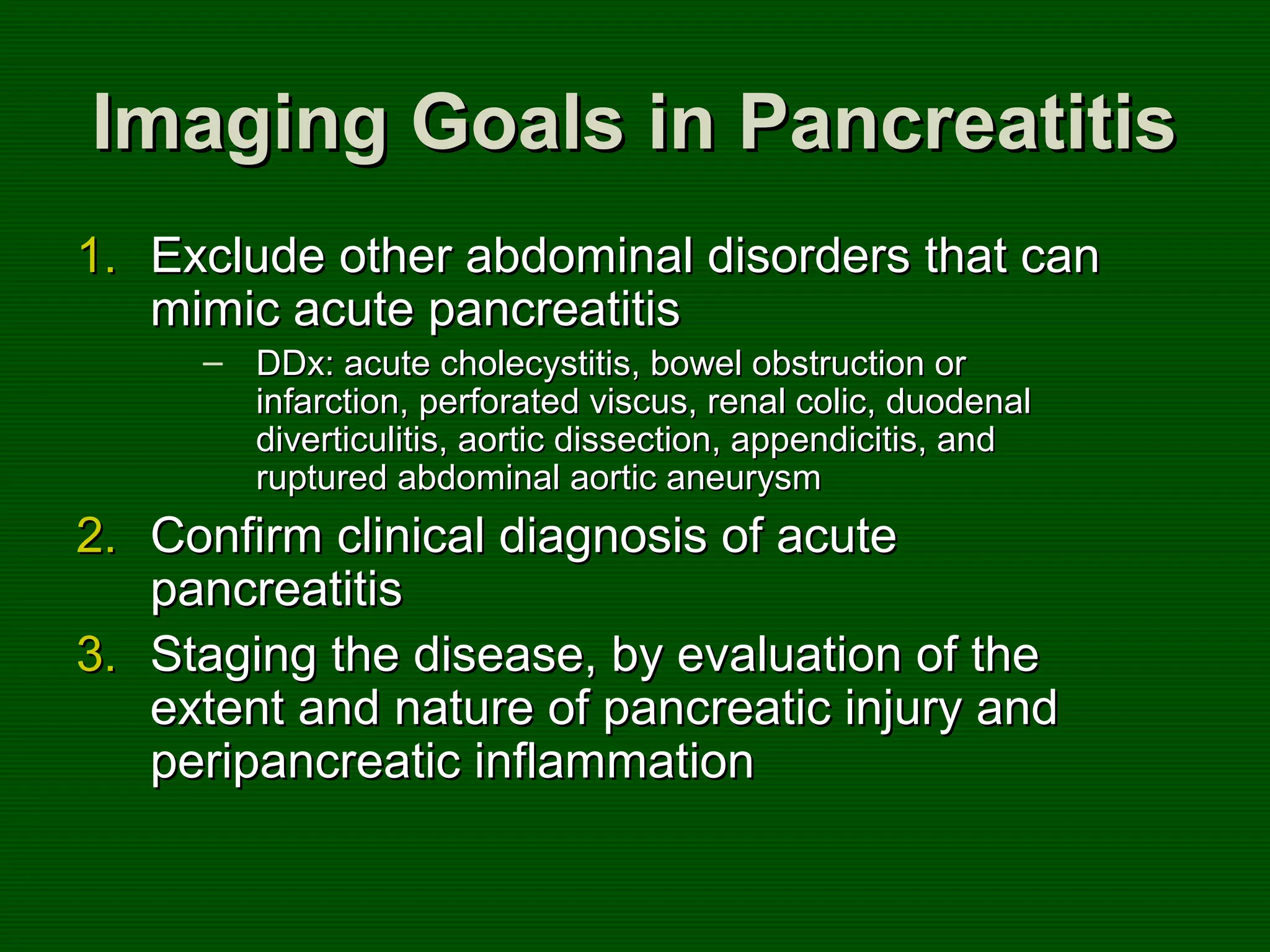 Imaging acute pancreatitis | PPT
