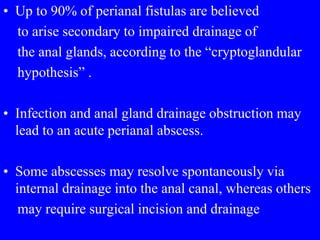 Imaging of Anal Fistulae and perianal abscesses | PPT