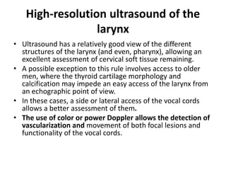 Imaging and pathology of larynx (2) | PPTX