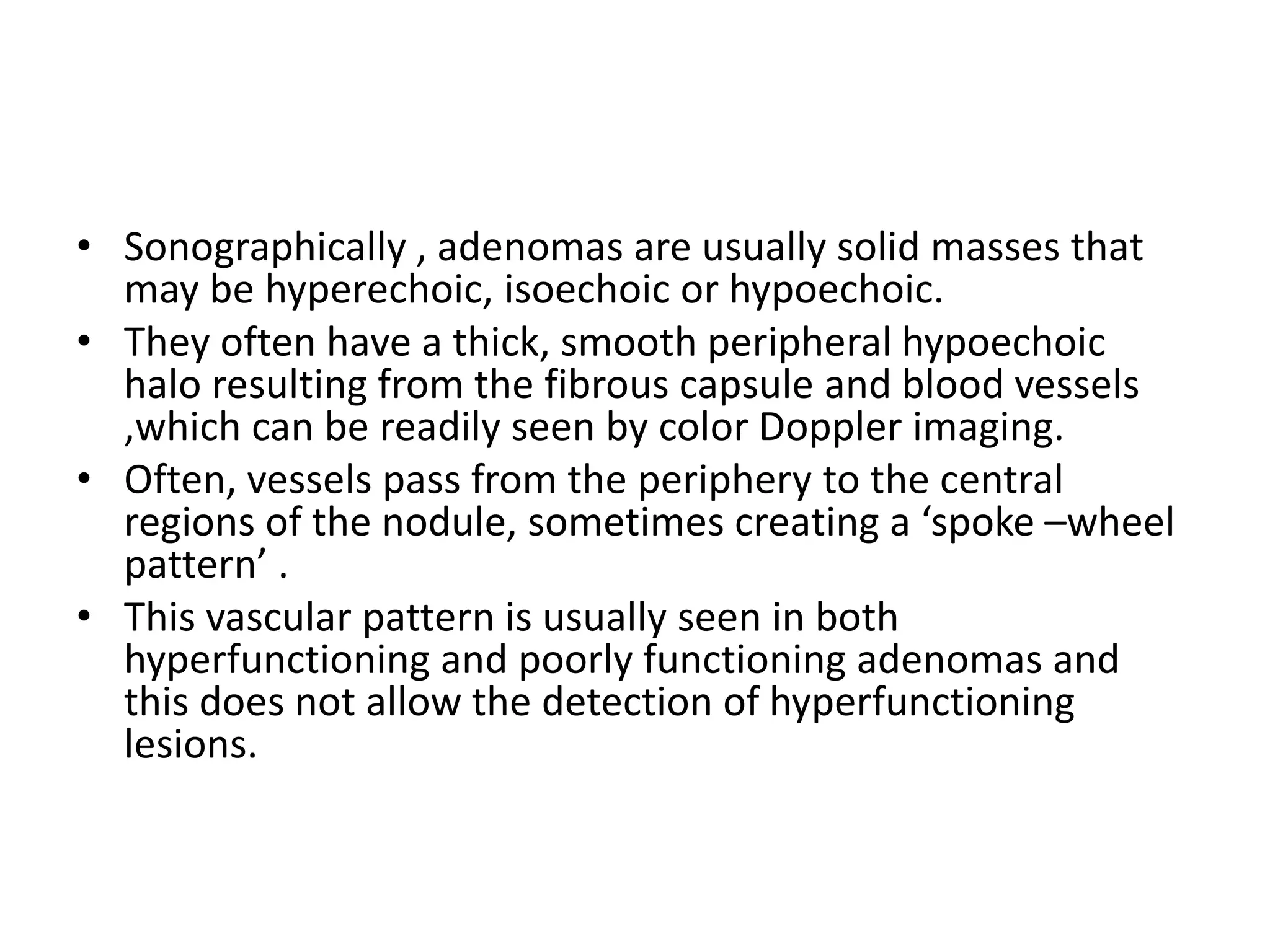 Imaging approach in thyroid nodules | PPTX