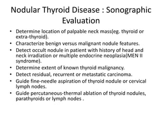 Imaging approach in thyroid nodules | PPTX