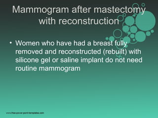 Imaging breast mammogram | PPT