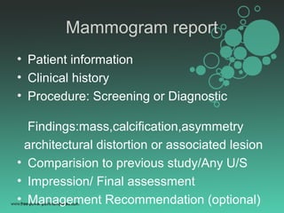 Imaging breast mammogram | PPT