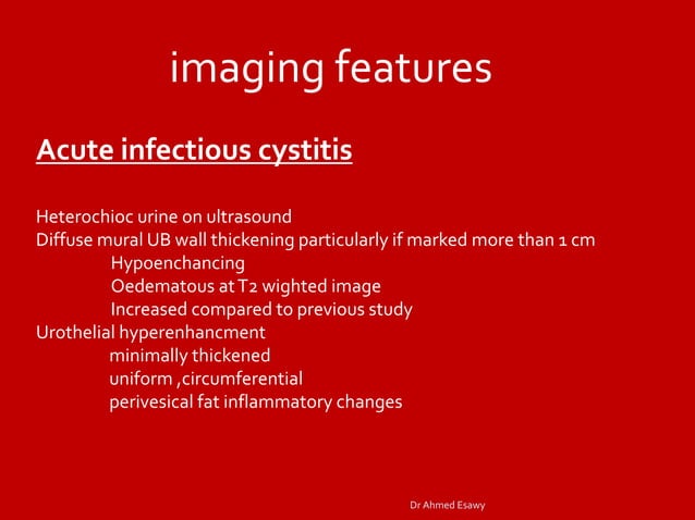 Imaging cystitis Dr Ahmed Esawy | PDF | Diseases and Conditions ...