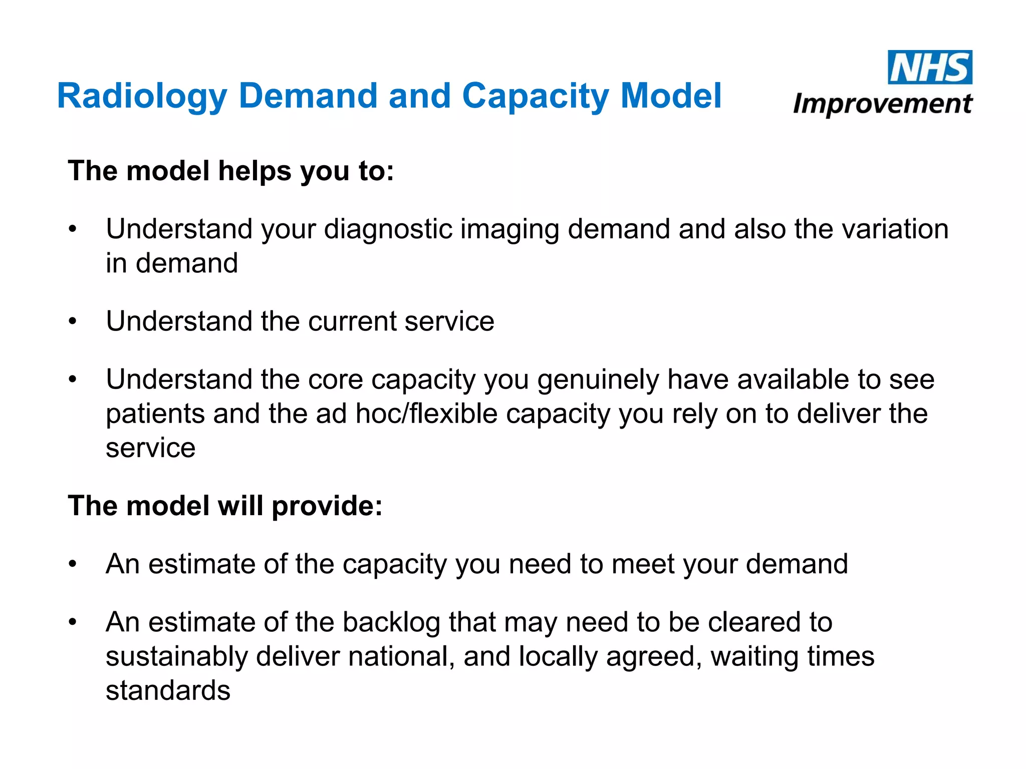 Elective care conference: imaging demand and capacity | PDF