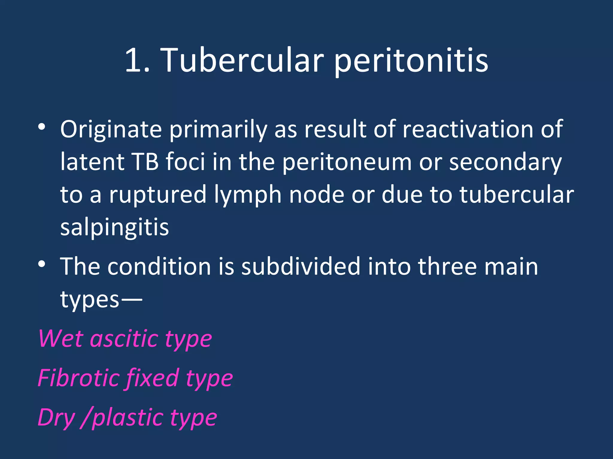 IMAGING IN ABDOMINAL TUBERCULOSIS | PPT