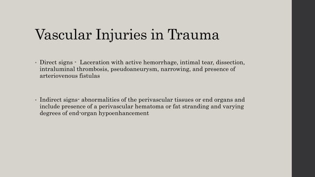 Bowel and mesenteric injury | PPTX