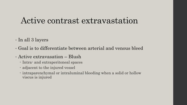 Bowel and mesenteric injury | PPTX