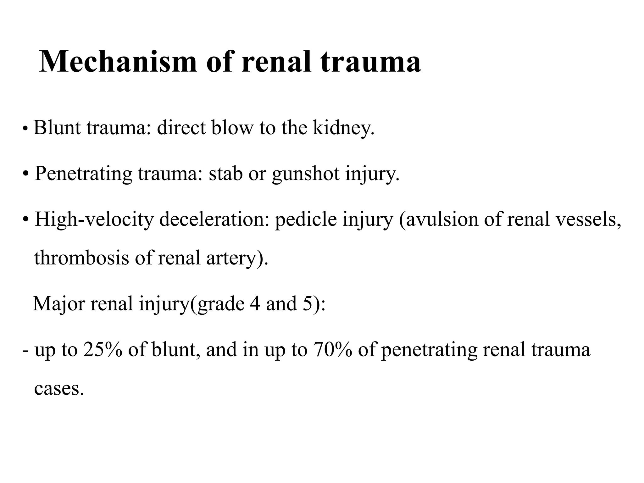 Imaging in genitourinary trauma | PPT