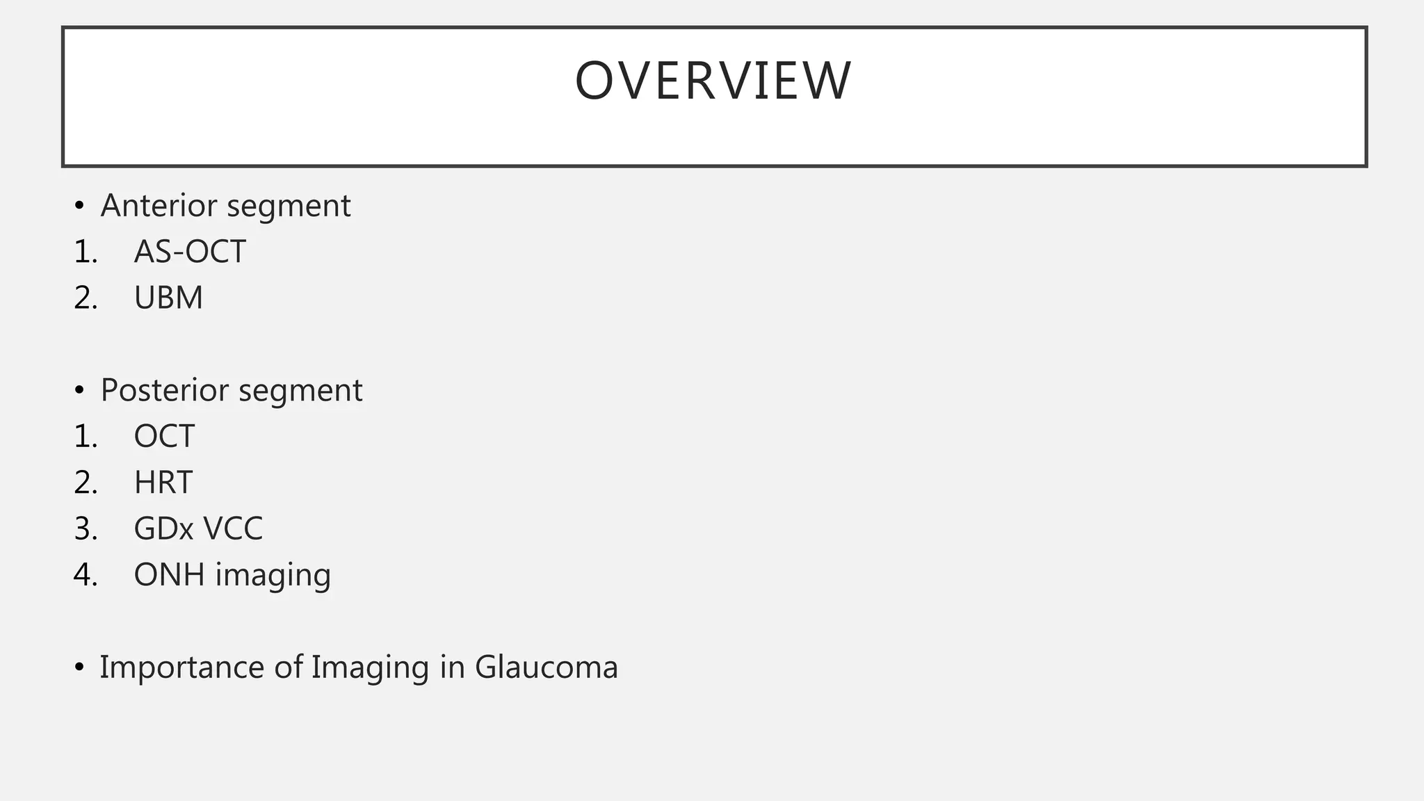 Imaging in Glaucoma | PPTX