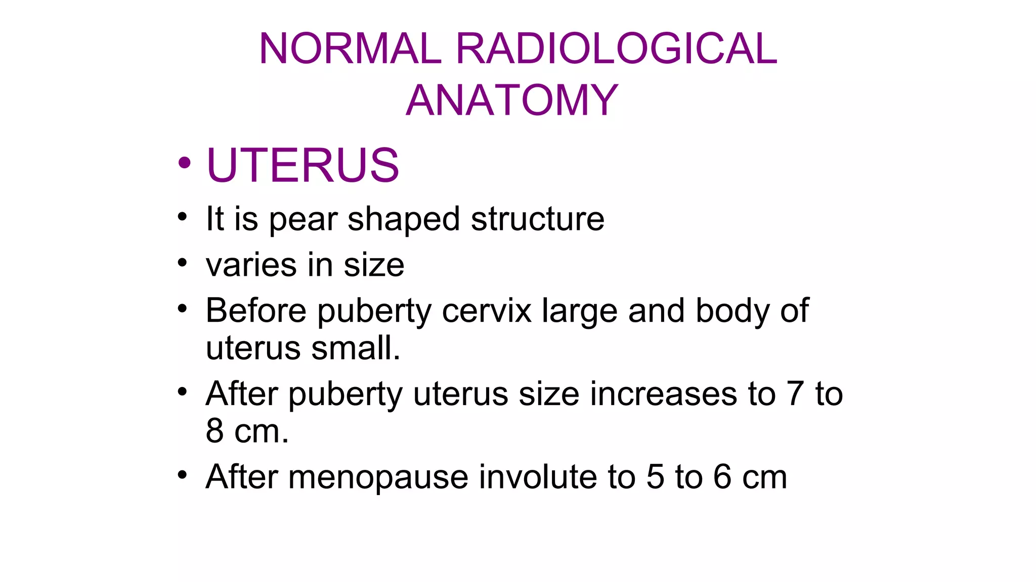 Imaging in gynaecology | PPTX