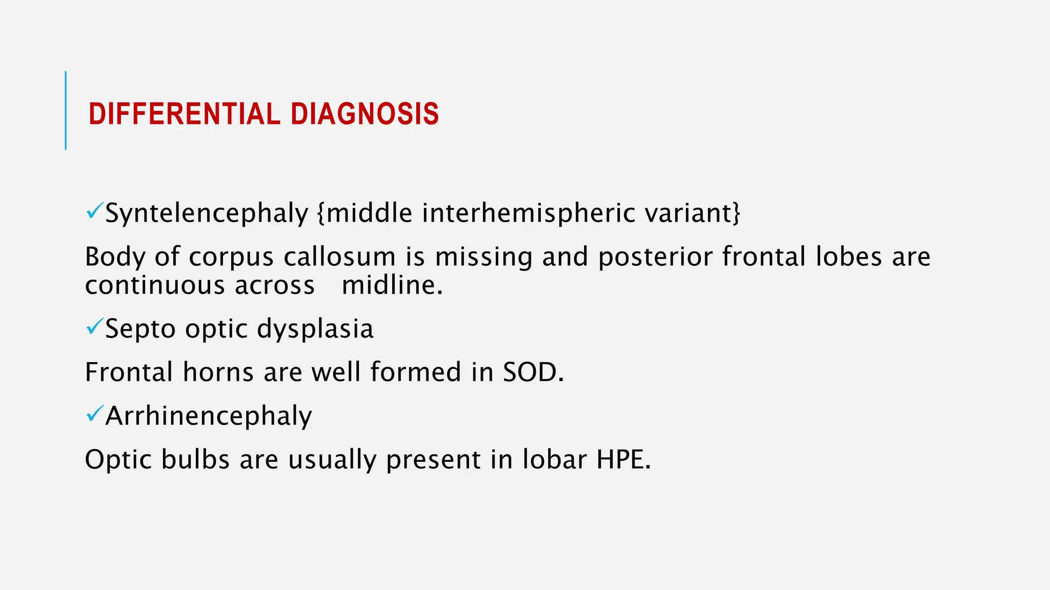 Imaging in holoprosencephaly and related disorders | PPTX