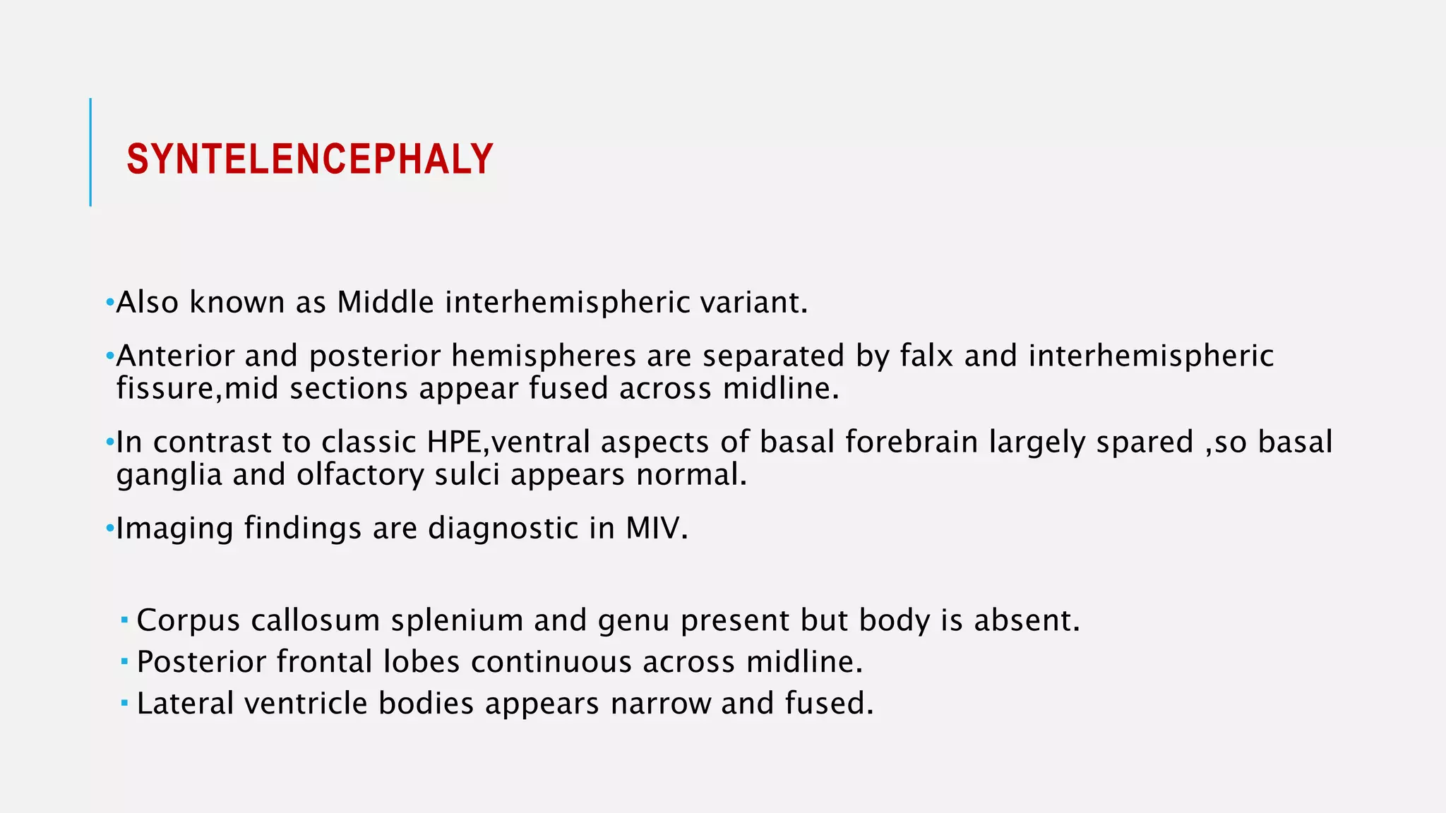 Imaging in holoprosencephaly and related disorders | PPTX