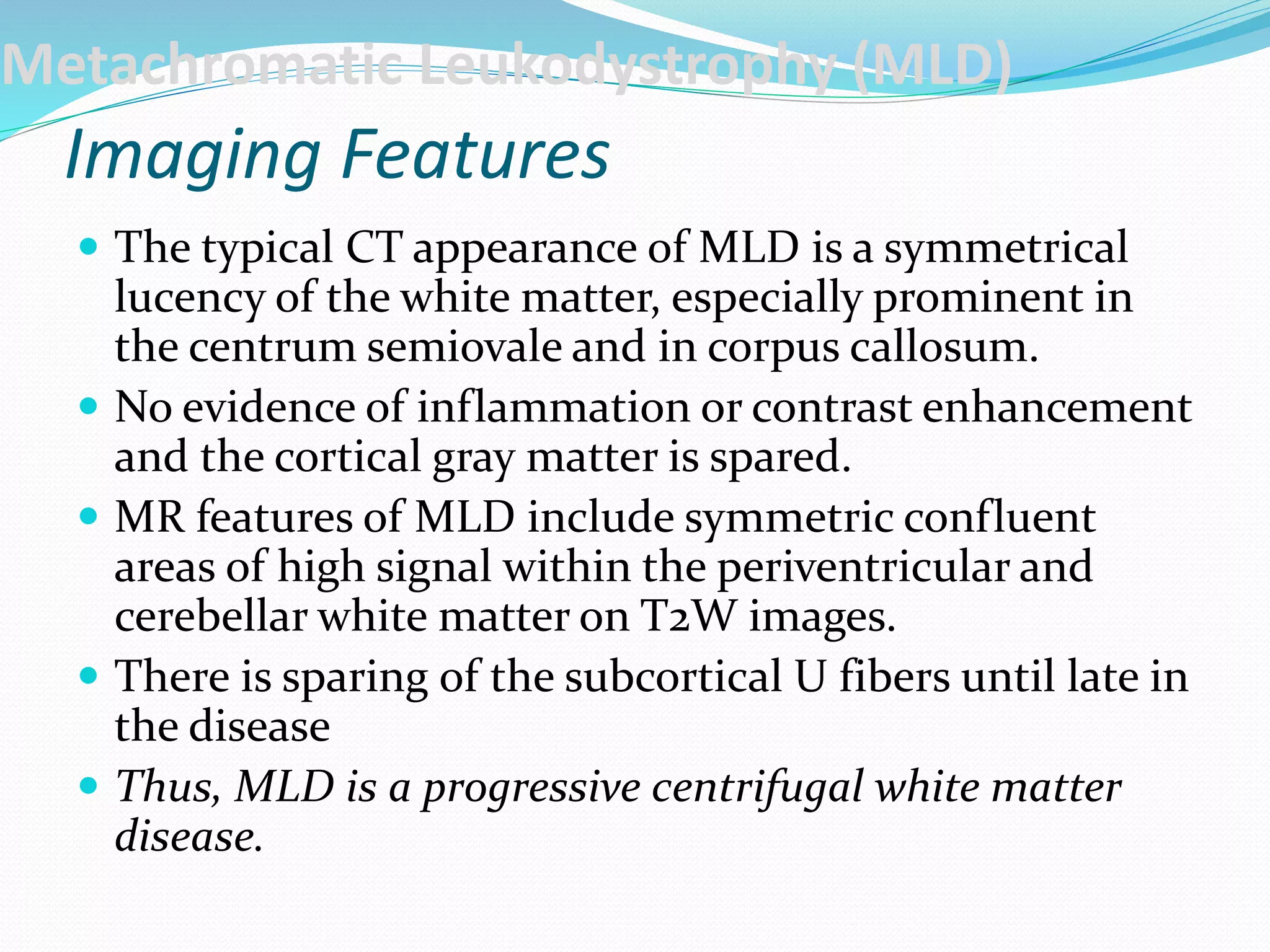 Imaging in inherited metabolic disorders | PPTX
