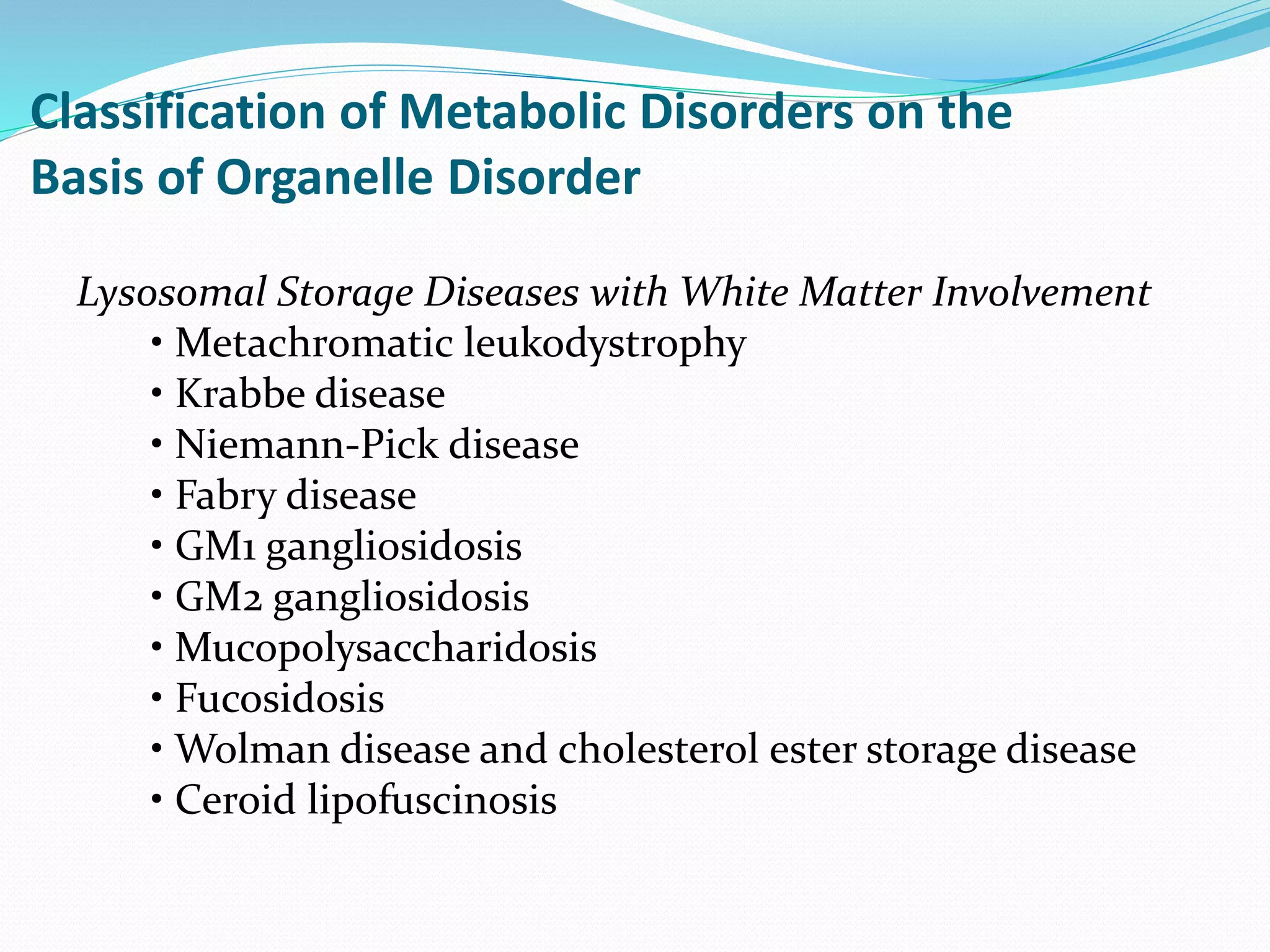 Imaging in inherited metabolic disorders | PPTX
