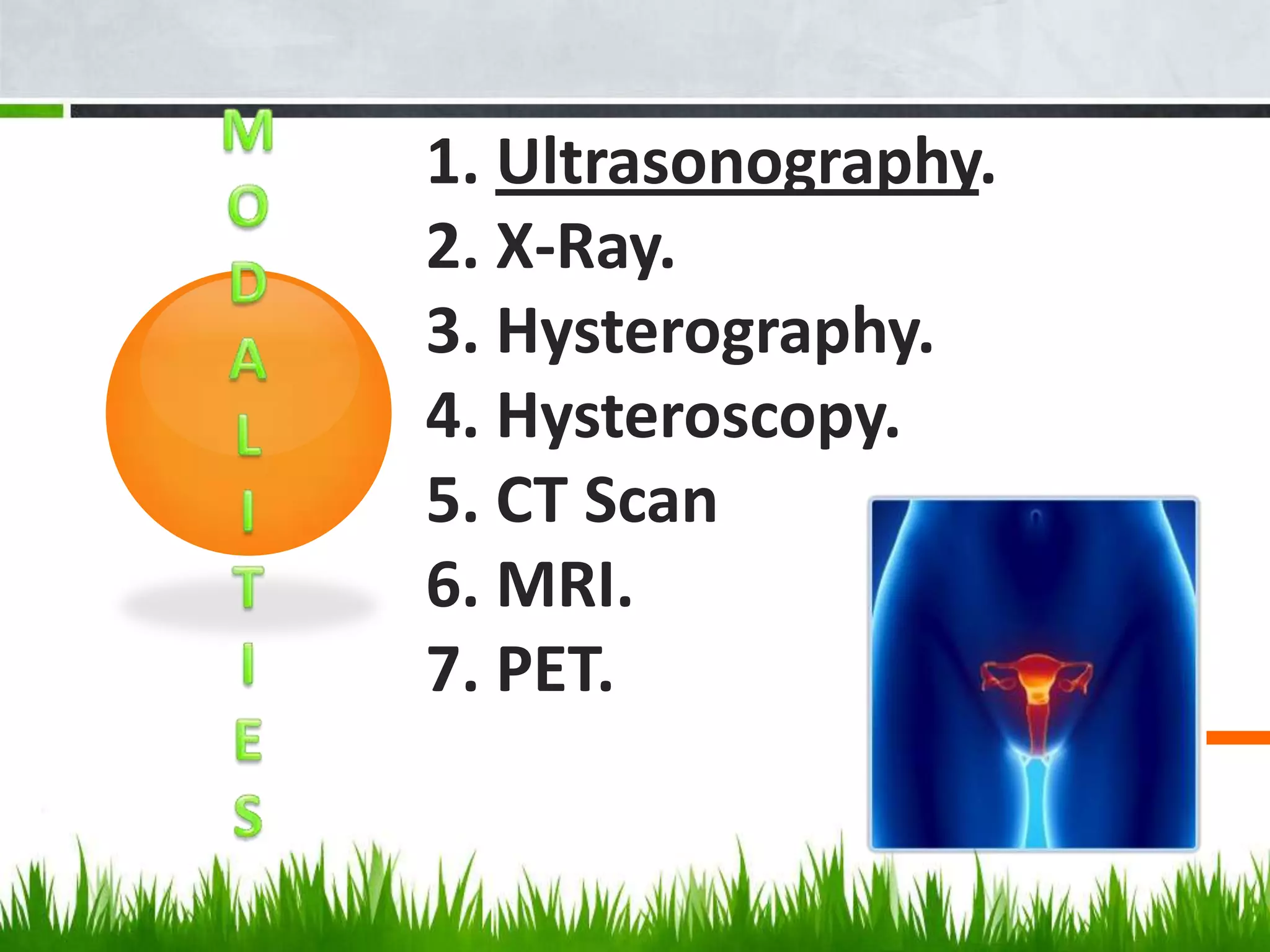 Imaging in obstetrics & gynaecology (part 1- Gynaecological scans in ...