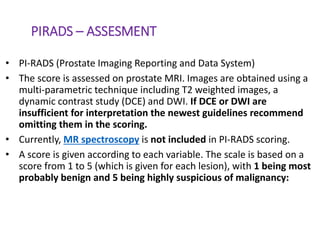 Imaging in prostatic patholgy | PPTX