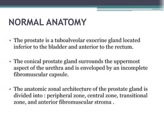 Imaging in prostatic patholgy | PPTX