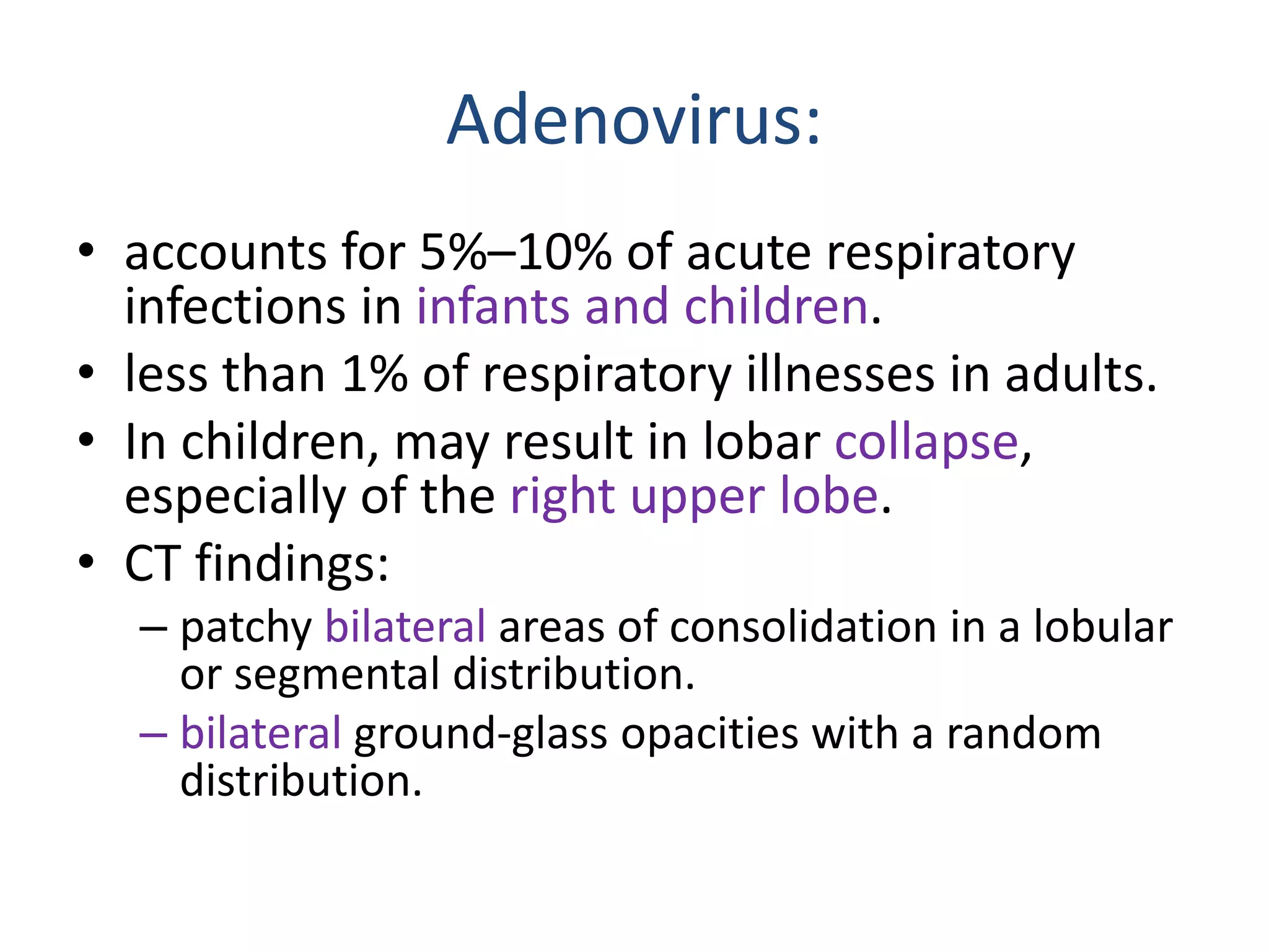 Imaging in pulmonary infections (non bacterial) | PPTX