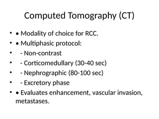 Imaging_in_RCC presentation incidence and outcome | PPT