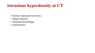 Imaging in sinusitis radio diagnosis | PPT