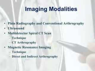 Imaging in sports injury | PPTX | Death, Injury, or Military Conflict ...