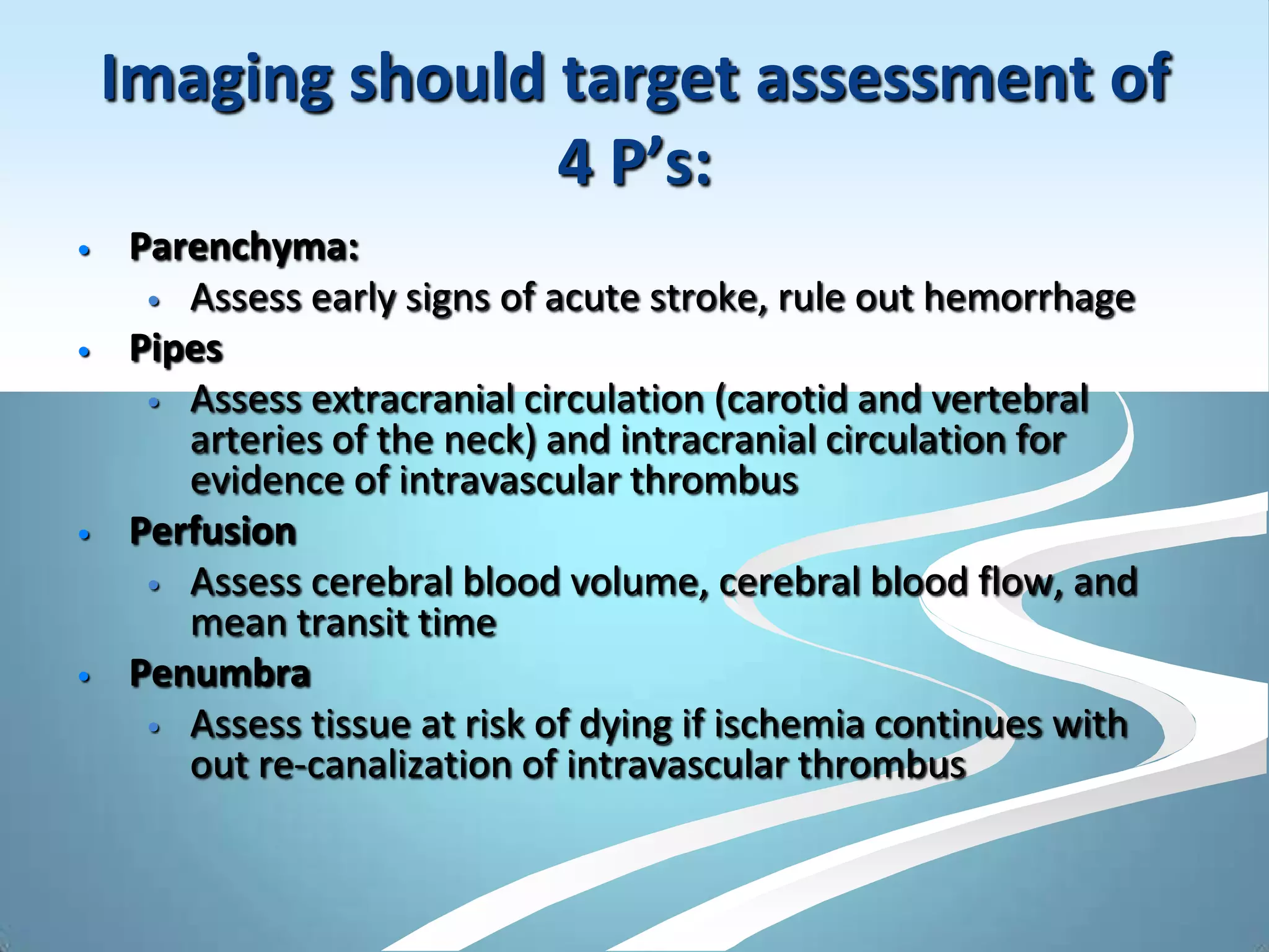 Imaging in stroke | PPTX