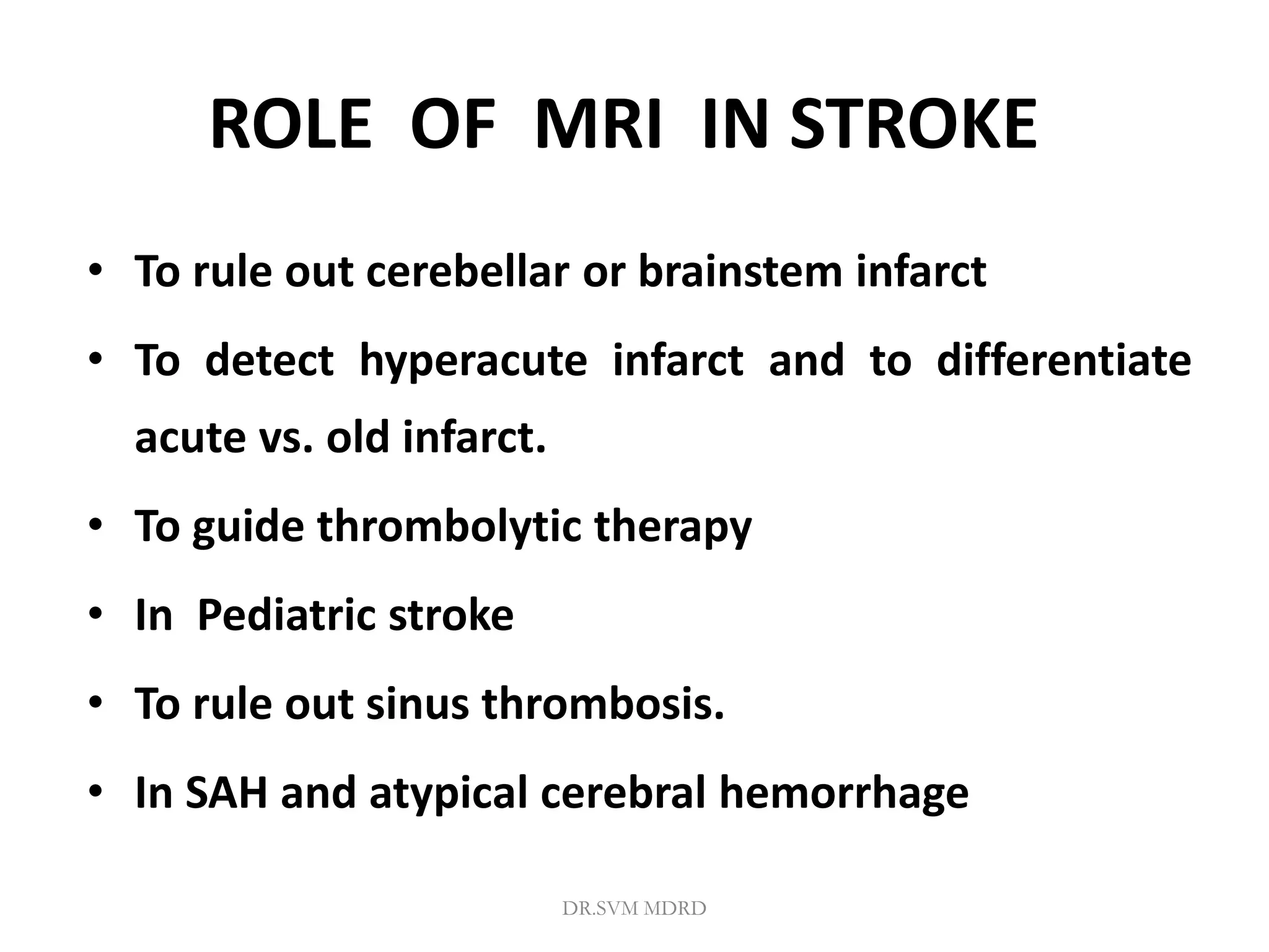 Imaging in stroke | PPTX