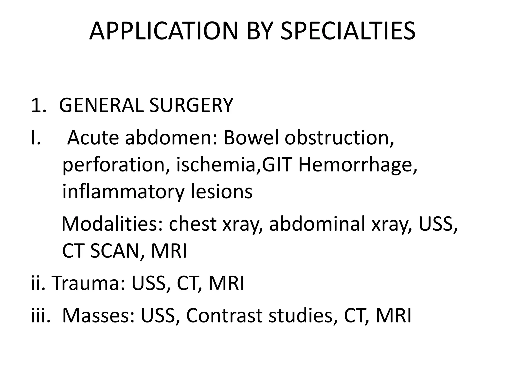 Imaging in surgery | PPT