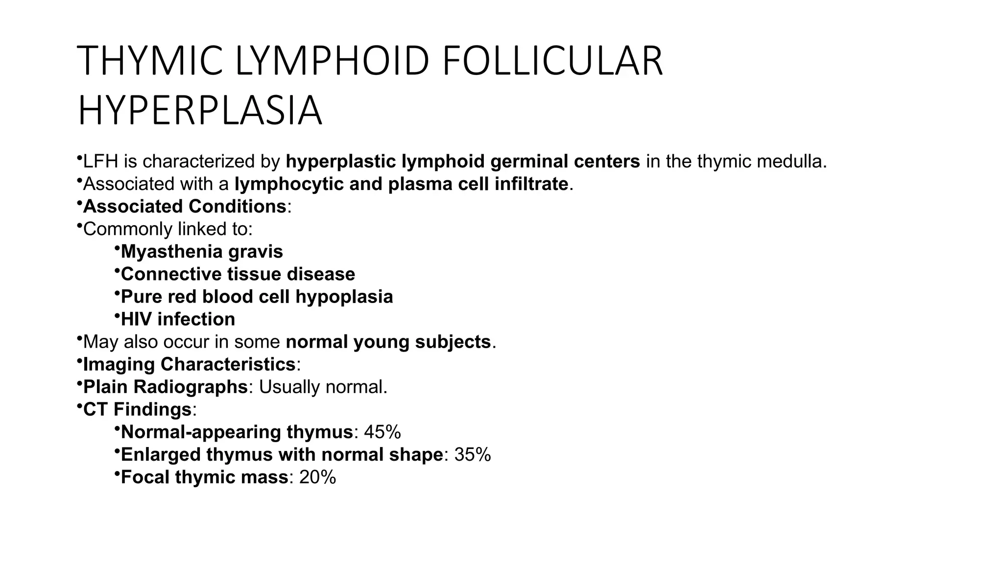 IMAGING IN THYMIC LESIONS radiology presentation | PPTX