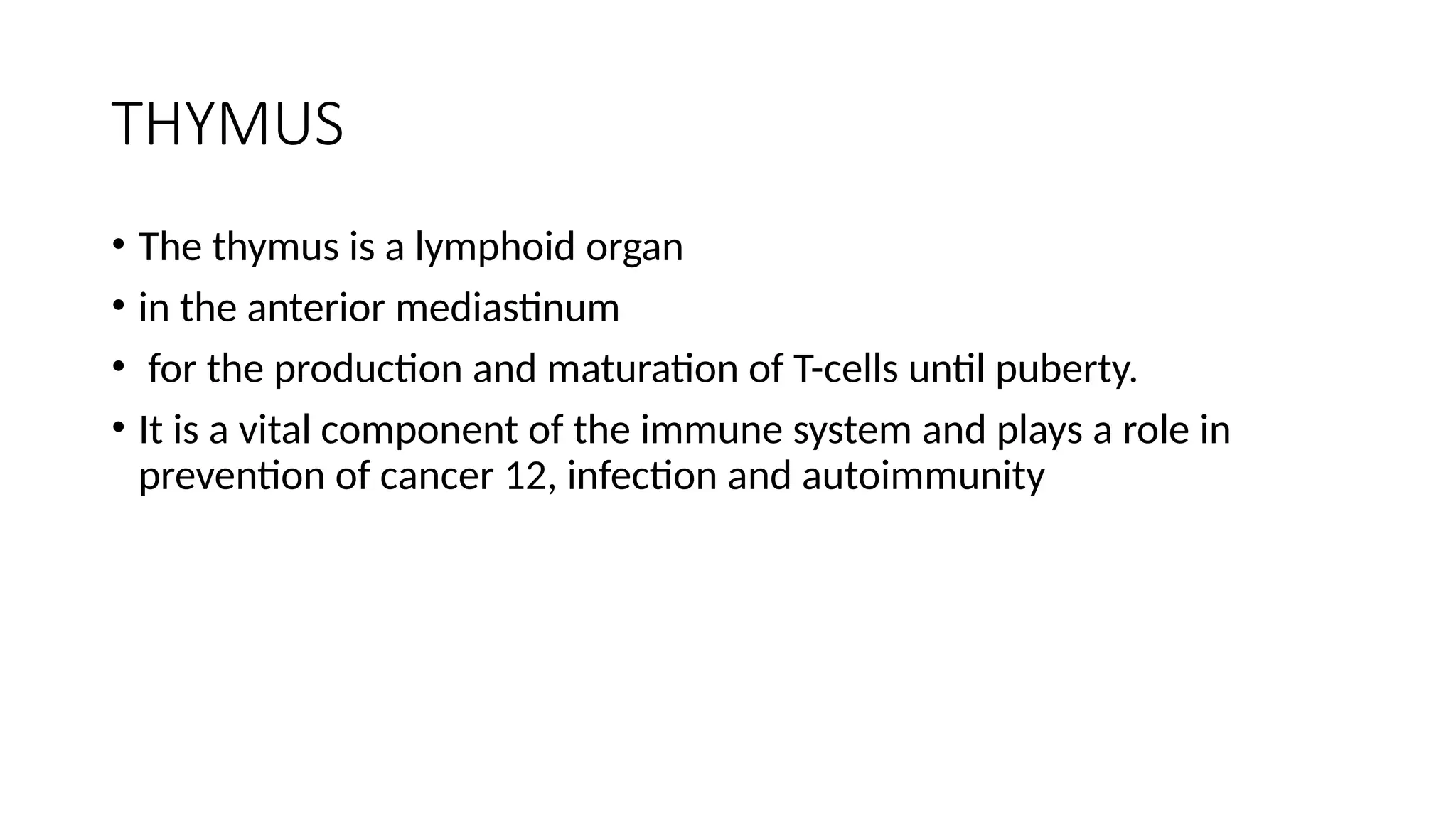 IMAGING IN THYMIC LESIONS radiology presentation | PPTX
