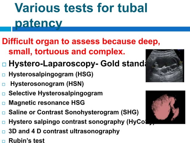 Imaging in tubal factors in infertility. | PPTX | Infertility ...