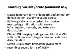 Imaging in white matter disorders gt | PPTX