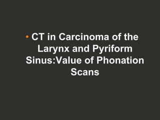 Larynx Imaging 4th part virtual laryngoscopy vocal cord paralysis CT ...