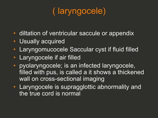 Full Story larynx Imaging CT MRI Dr Ahmed Esawy | PDF