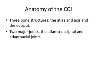 Imaging of atlanto occipital and atlantoaxial traumatic injuries | PPTX
