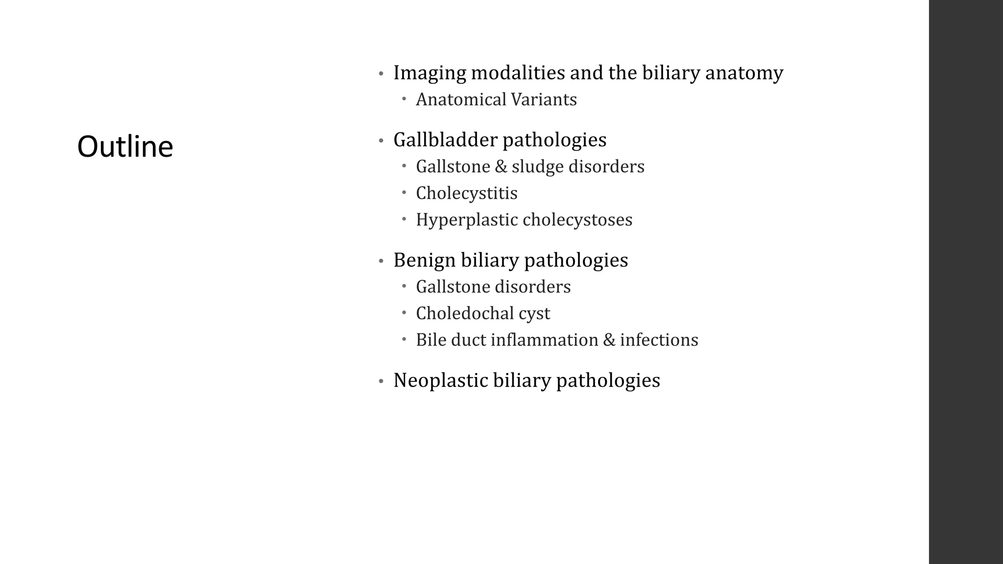 Imaging of the Biliary System and its Disorders | PPTX
