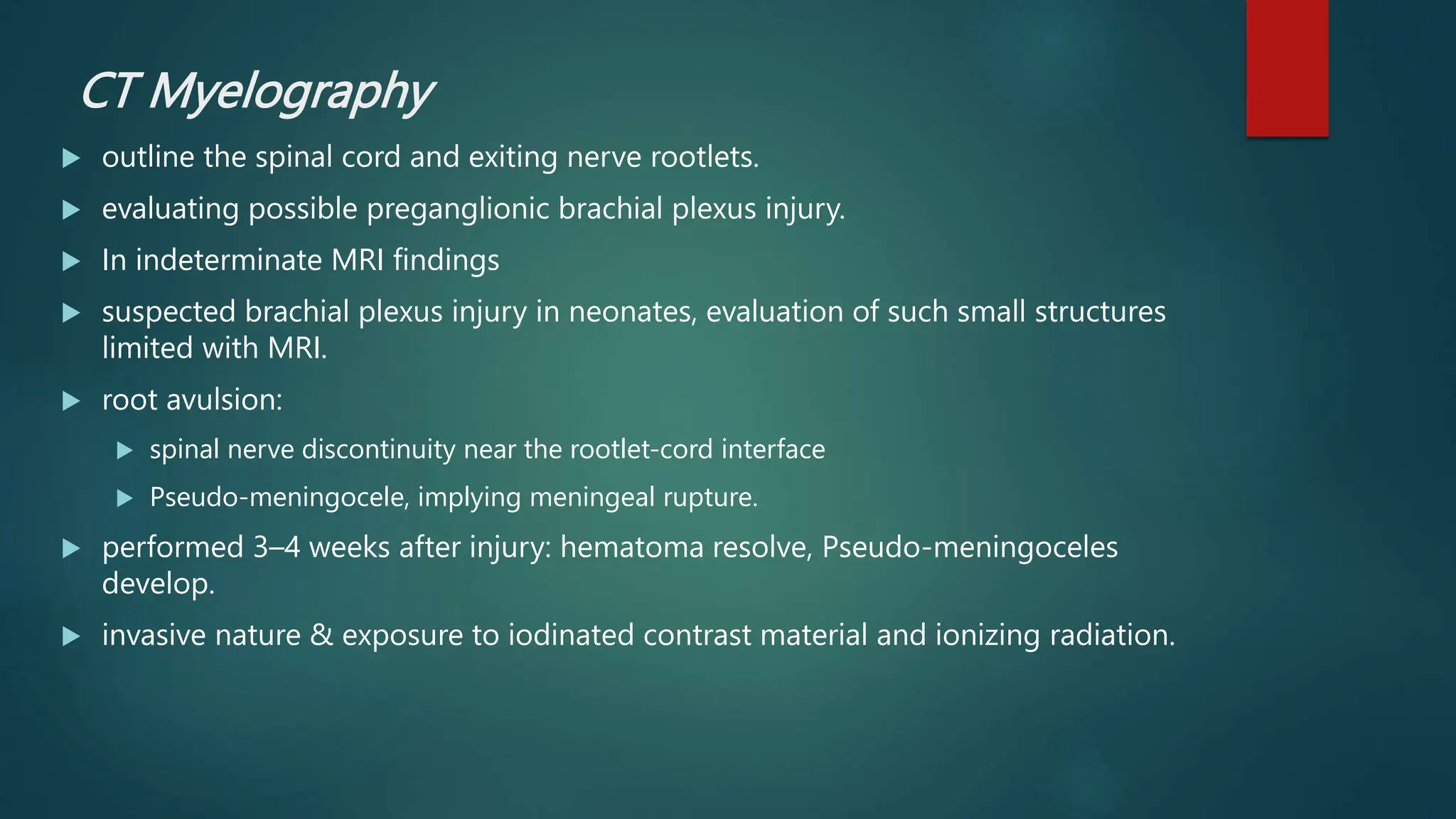 Imaging of brachial plexus.Radiology pptx | PPTX