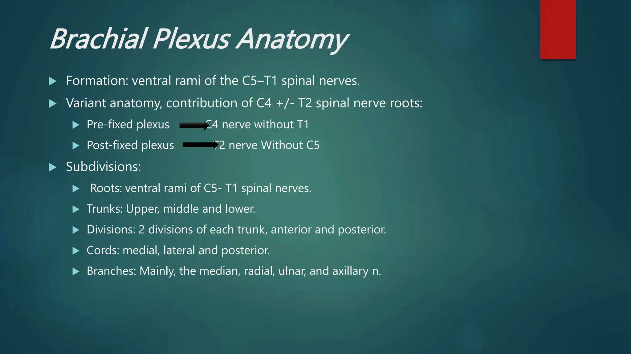 Imaging of brachial plexus.Radiology pptx | PPTX