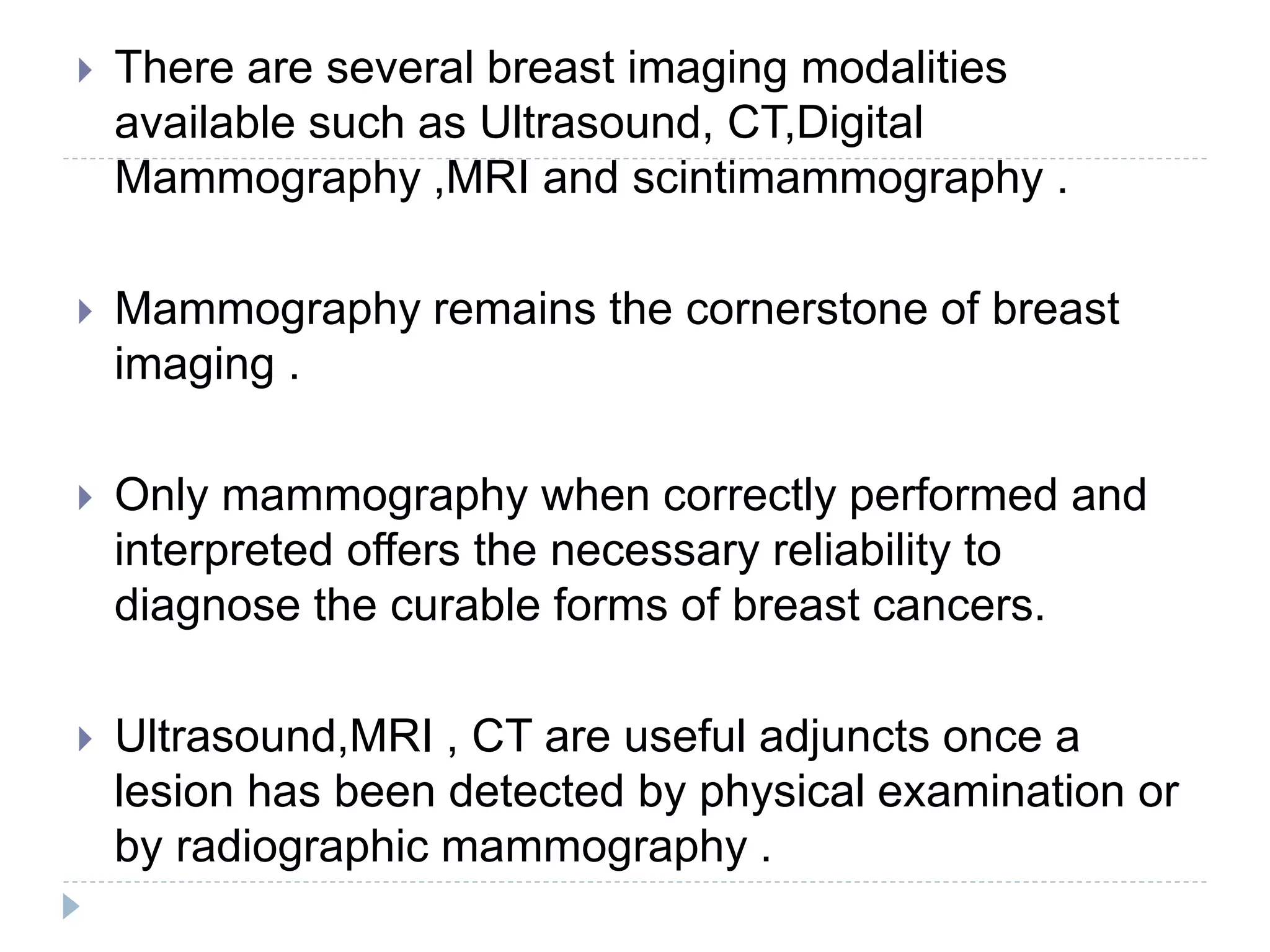 Imaging of breast pathologies | PPTX