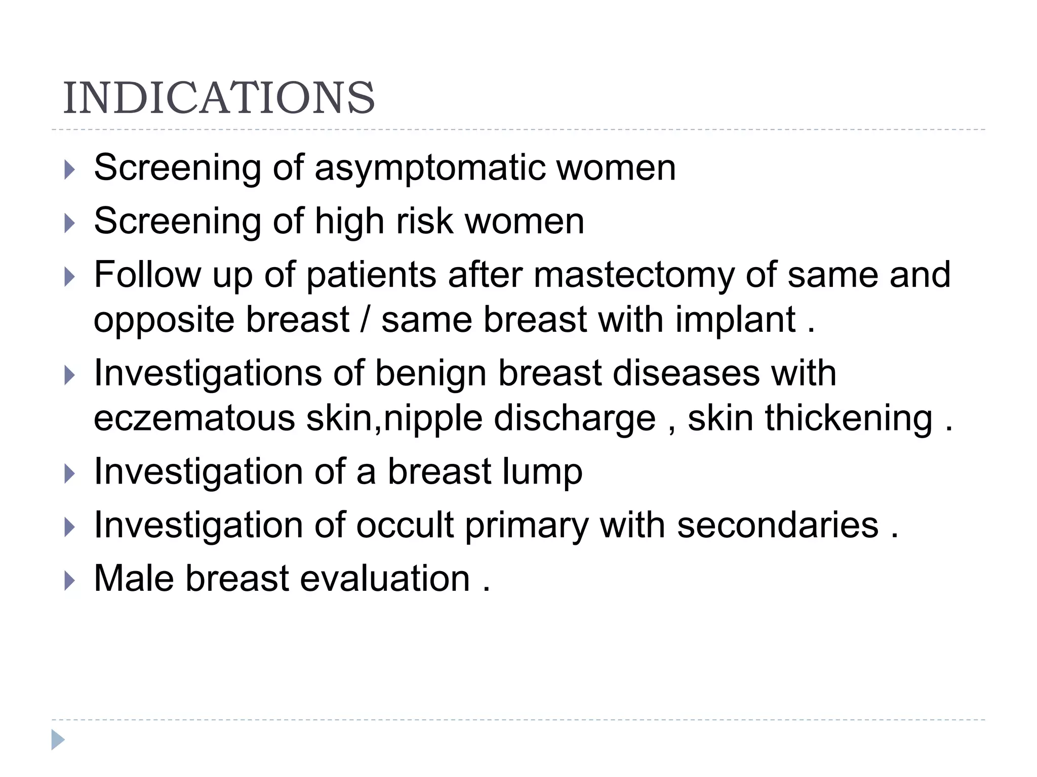 Imaging of breast pathologies | PPTX